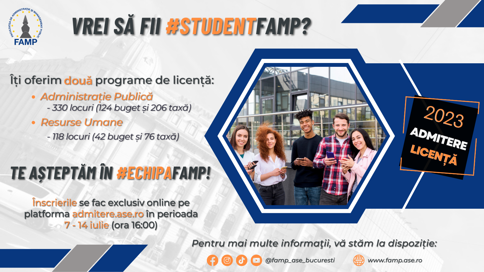 Admitere Licenta 2023 – Academia de Studii Economice din Bucuresti