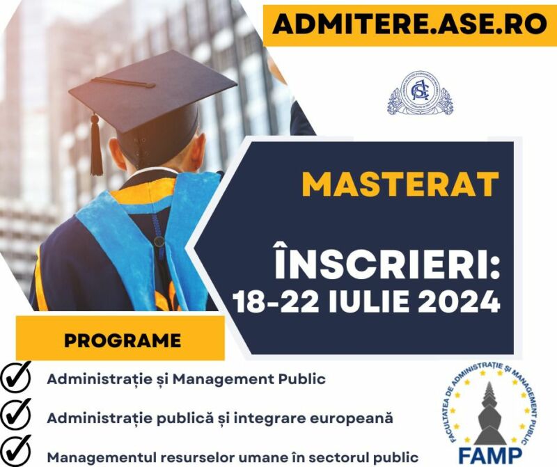 Admitere Masterat 2024 – Academia de Studii Economice din Bucuresti